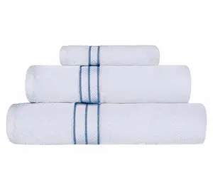 SUPERIOR Ultra-plush Turkish Cotton Solid 3-pie Ce Towel Set