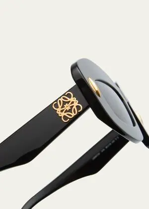 Loewe Anagram Acetate-nylon Rectangle Sunglasses