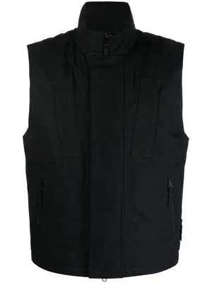 Stone Island Straight Hem Vests For Men