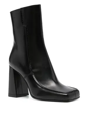 Barbara Bui 95mm Square-toe Leather Ankle Boots