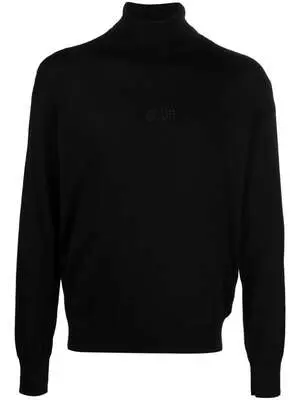 Gcds Logo-embroidered Roll-neck Jumper