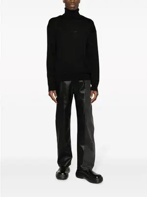 Gcds Logo-embroidered Roll-neck Jumper