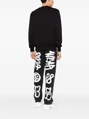 Gcds Graffiti-print Wide-leg Jeans
