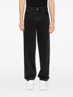 Gcds Graffiti-print Wide-leg Jeans