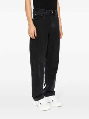 Gcds Graffiti-print Wide-leg Jeans