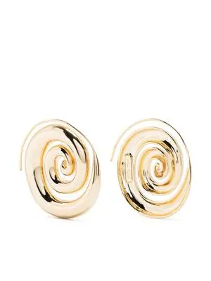 Cult Gaia Cassia Spiral Hoop Earrings - Gold