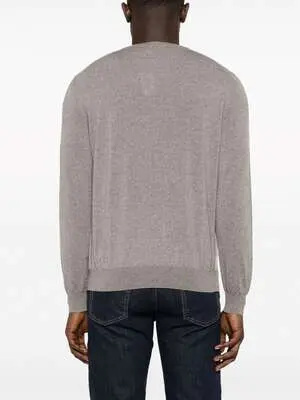 Canali Two-tone Wool Jumper - Neutrals