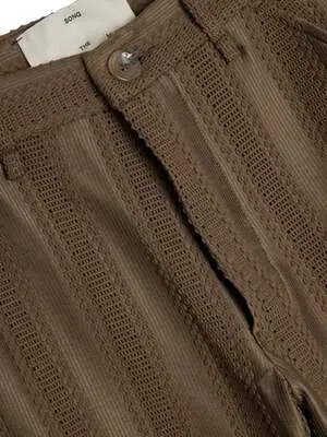 SONG FOR THE MUTE Chain-lace Wide-leg Trousers