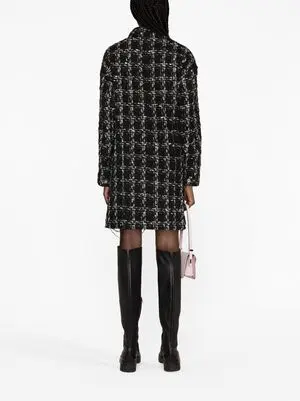 Giambattista Valli Checked Tweed Coat