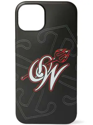 Off-White X Ac Milan Logo-print Iphone Case