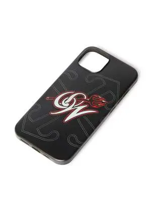Off-White X Ac Milan Logo-print Iphone Case