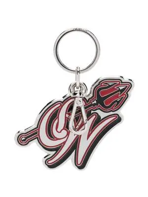 Off-White X Ac Milan Logo-plaque Keyring