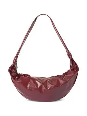 LEMAIRE Large Croissant Leather Shoulder Bag - Red