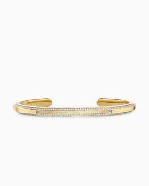 David Yurman Streamline® 18k Yellow Gold Cuff With Diamonds - Diamond