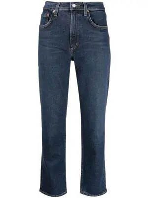 AGOLDE Kye Straight-leg Cropped Jeans