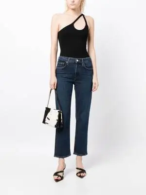 AGOLDE Kye Straight-leg Cropped Jeans