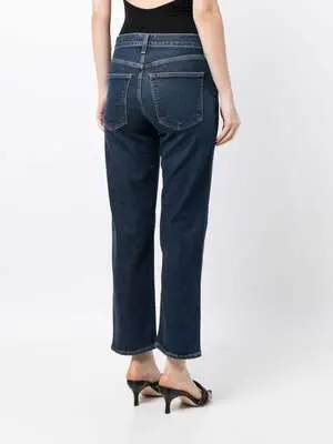 AGOLDE Kye Straight-leg Cropped Jeans