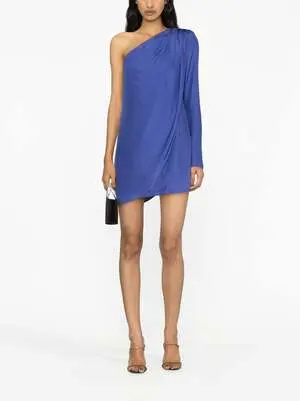 Gauge81 Oria Single-sleeve Silk Minidress