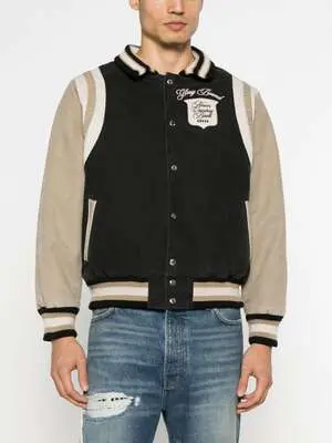 Rhude Logo-embroidered Canvas Bomber Jacket