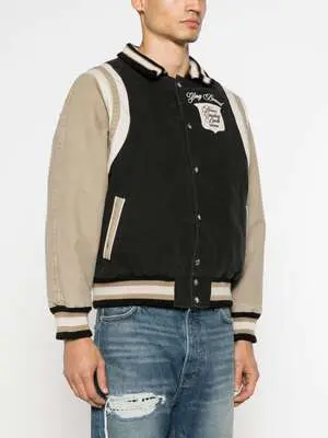 Rhude Logo-embroidered Canvas Bomber Jacket