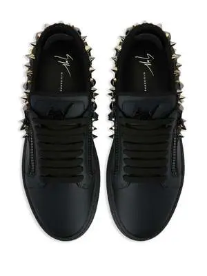 GIUSEPPE ZANOTTI Stud-embellished Low-top Sneakers