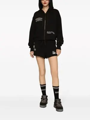 Dolce & Gabbana Coordinate-print Cotton Shorts