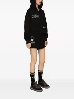 Dolce & Gabbana Coordinate-print Cotton Shorts
