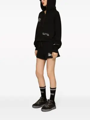 Dolce & Gabbana Coordinate-print Cotton Shorts