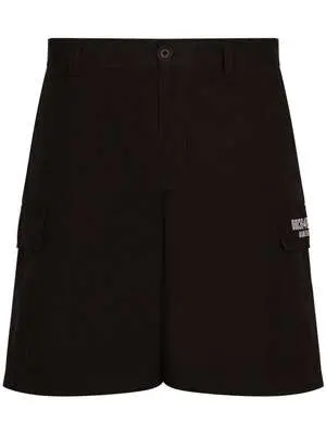 Dolce & Gabbana Logo Bermuda Shorts - Black