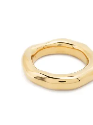 JIL SANDER Engraved-logo Band Ring