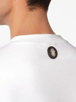 BILLIONAIRE Cotton Sweatshirt With Lion Graphic - White