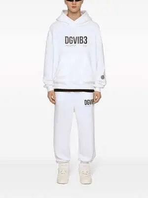Dolce & Gabbana Slogan-print Cotton Hoodie - White
