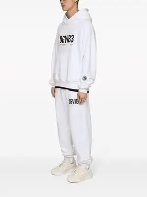 Dolce & Gabbana Slogan-print Cotton Hoodie - White