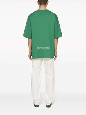 Dolce & Gabbana Barcode-print Cotton T-shirt - Green