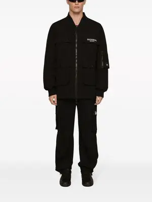 Dolce & Gabbana Straight-leg Cotton Cargo Trousers - Black