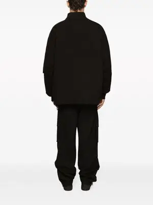 Dolce & Gabbana Straight-leg Cotton Cargo Trousers - Black