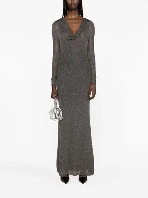 Blumarine Cowl-neck Maxi Dress