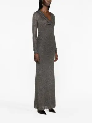 Blumarine Cowl-neck Maxi Dress
