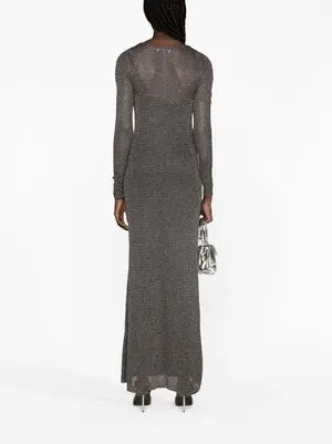 Blumarine Cowl-neck Maxi Dress