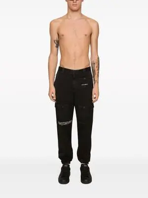 Dolce & Gabbana Logo-print Trousers - Black