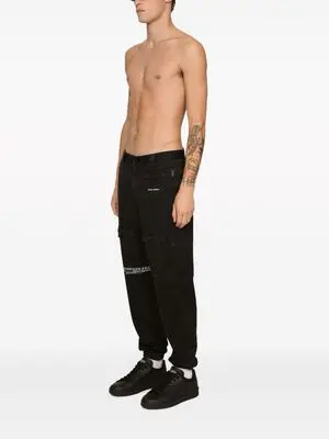 Dolce & Gabbana Logo-print Trousers - Black