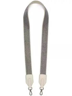 Brunello Cucinelli Precious Leather Bag Strap Neutrals