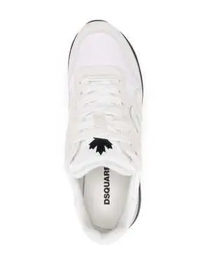 Dsquared2 Logo-patch Leather Lace-up Sneakers