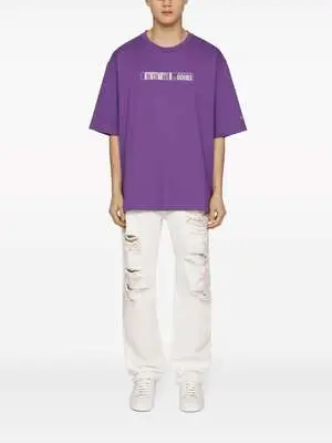 Dolce & Gabbana Logo-print Cotton T-shirt - Purple