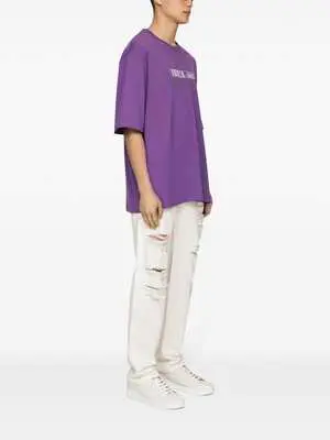 Dolce & Gabbana Logo-print Cotton T-shirt - Purple