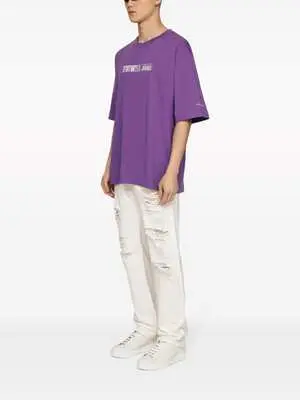 Dolce & Gabbana Logo-print Cotton T-shirt - Purple