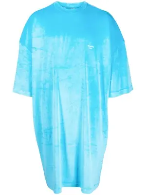 TEAM WANG DESIGN TEAM WANG Design Sparkles Velvet Shirtdress Blue