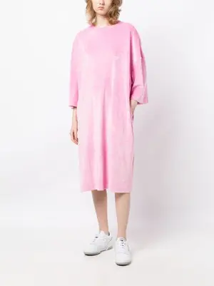 TEAM WANG DESIGN Sparkles Velvet Shirt Dress - Pink