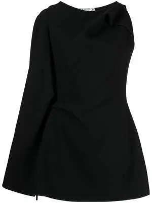Maticevski Cape-sleeve Asymmetric Minidress