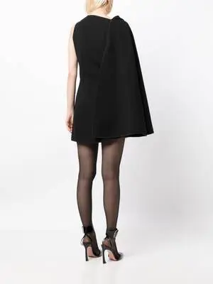 Maticevski Cape-sleeve Asymmetric Minidress